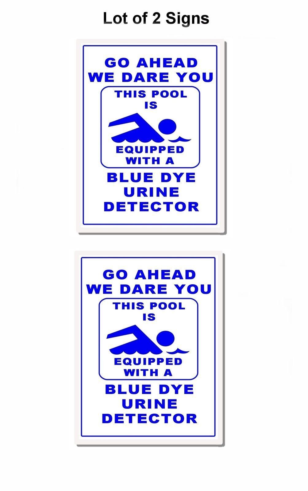 Amazon.com : 2 Count (v1) "Go Ahead We Dare You This Pool Is Equipped ...