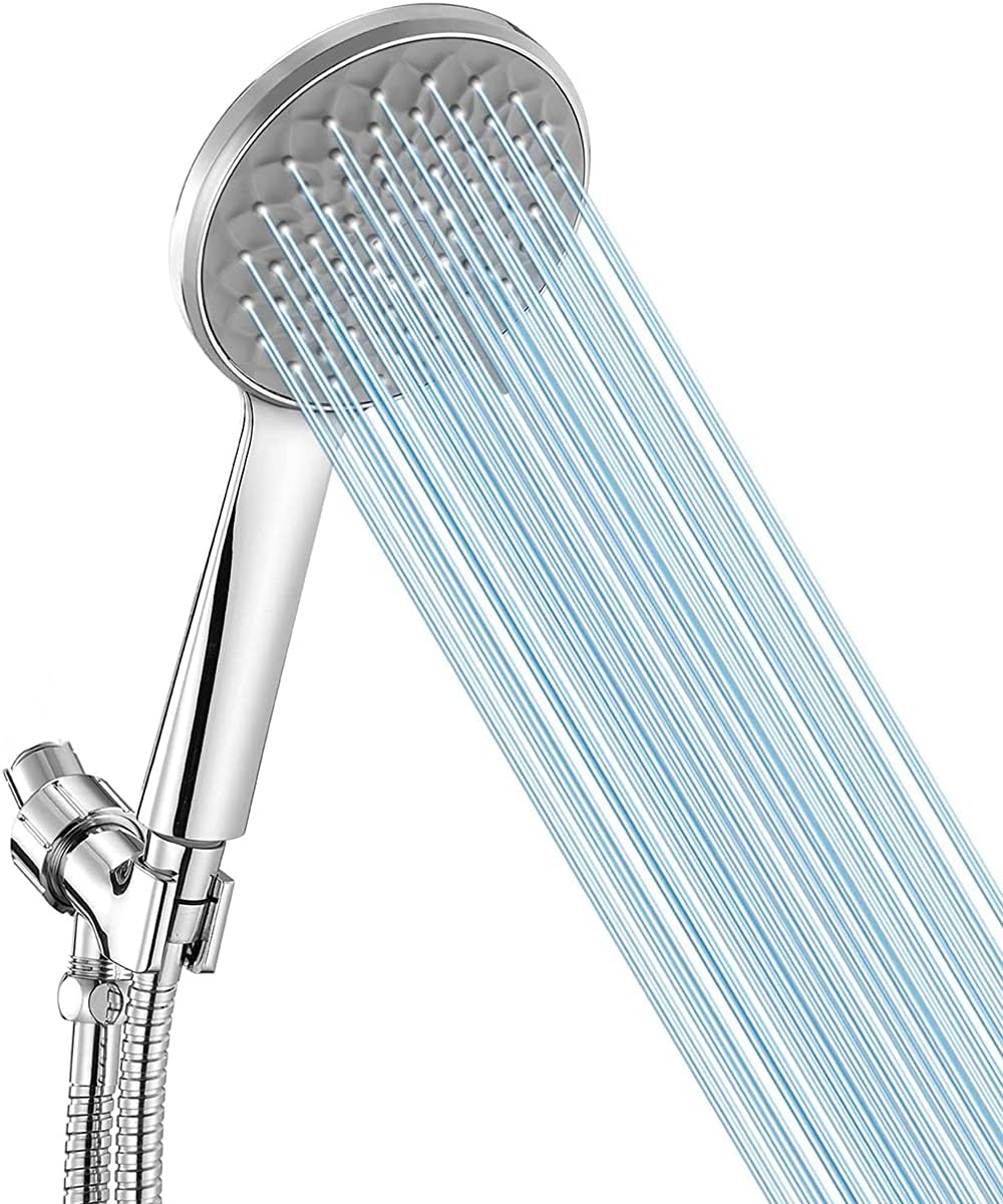 High Pressure Shower Heads Combo, 10'' Stainless Steel Anti Clog Shower ...