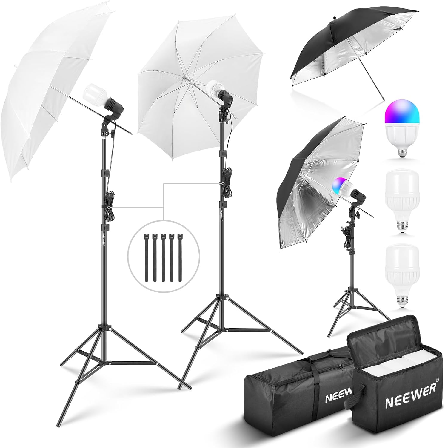 Amazon.com : NEEWER 400W Photography Lighting Kit, Incandescent ...