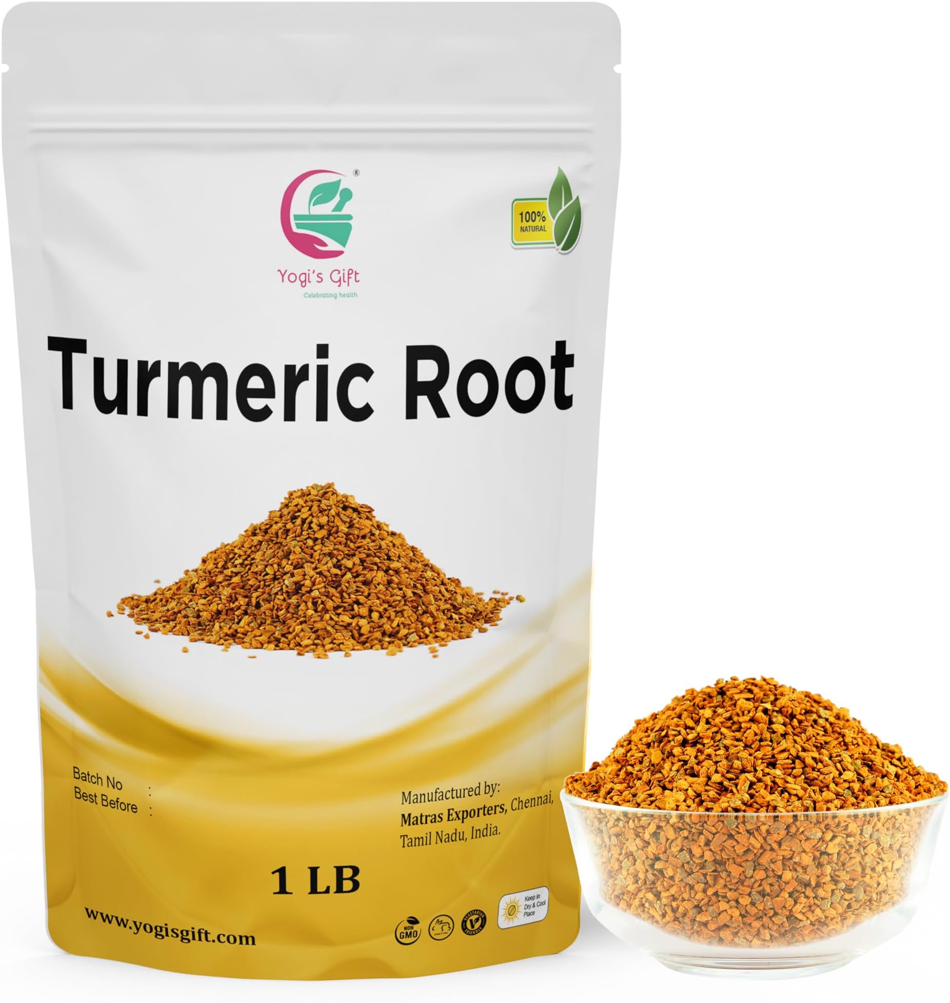 Amazon.com : Turmeric root 1 lb | Cut and Sifted Dried Turmeric Pieces ...
