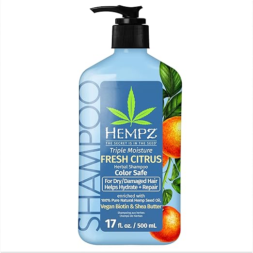 Amazon.com : Hempz Triple Moisture Herbal Hair Shampoo - Moisturizing ...