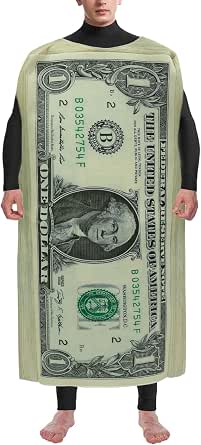 1 Dollar Costumes - Cash Money Outfit,1 Dollar Cosplay Clothes Holiday ...