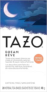 TAZO Dream Herbal Tea Bags, Night Time Tea - 20 Count (Pack of 1 ...