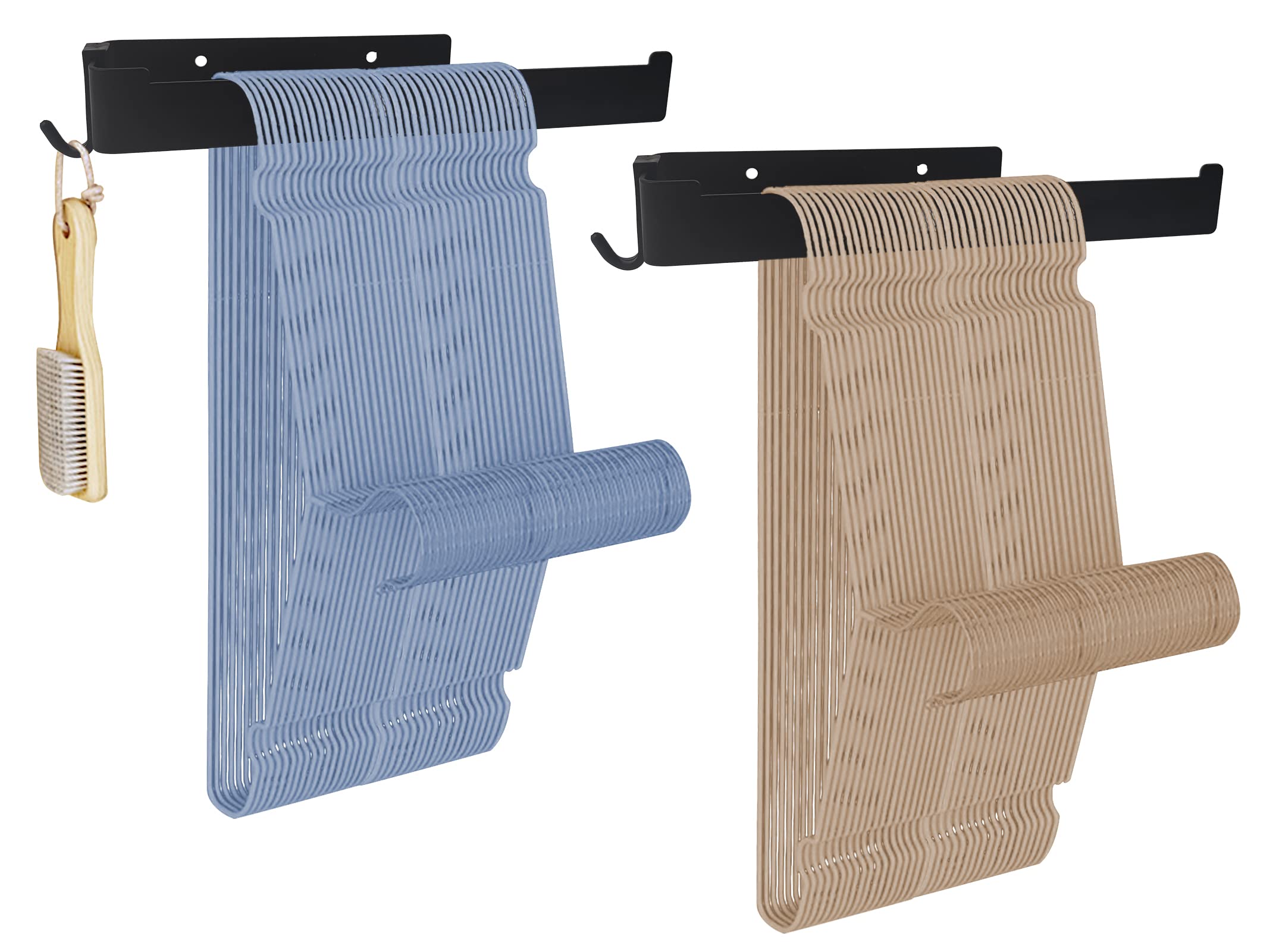 Amazon.com: 2 Pack Hanger Storage Stacker Stand，Hanger Organizer ...