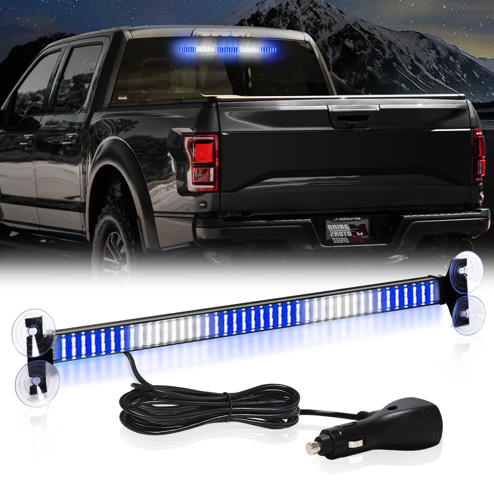Snapklik.com : Emergency LED Strobe Traffic Advisor Warning Light Bar ...