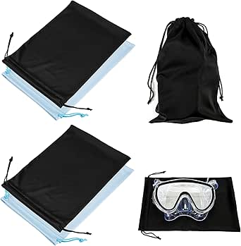 Amazon.com: NQEUEPN 4pcs Goggle Pouch Bag, Microfiber Soft Ski Goggle ...