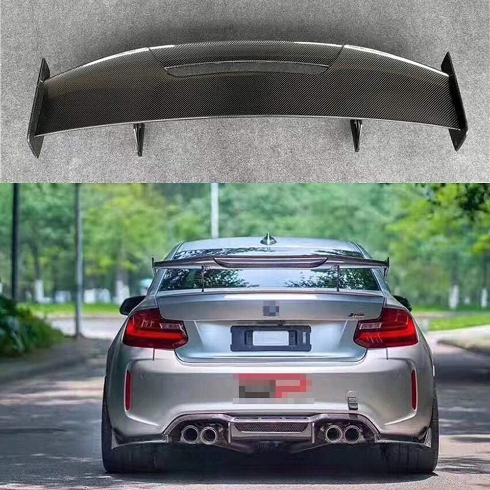 Buy SIOM Real Carbon Fiber Car Rear Spoiler Roof Spoiler Standard ...
