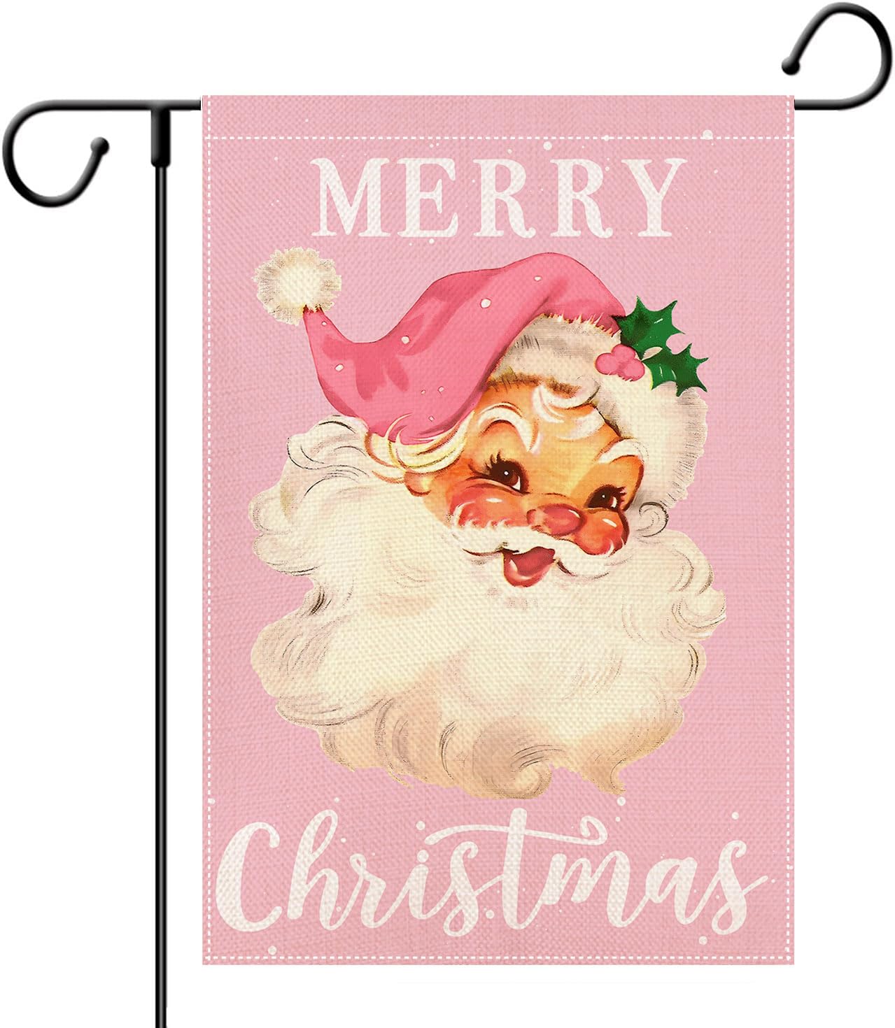 Amazon.com : Merry Christmas Garden Flags 12x18 Double Sided Santa Yard ...