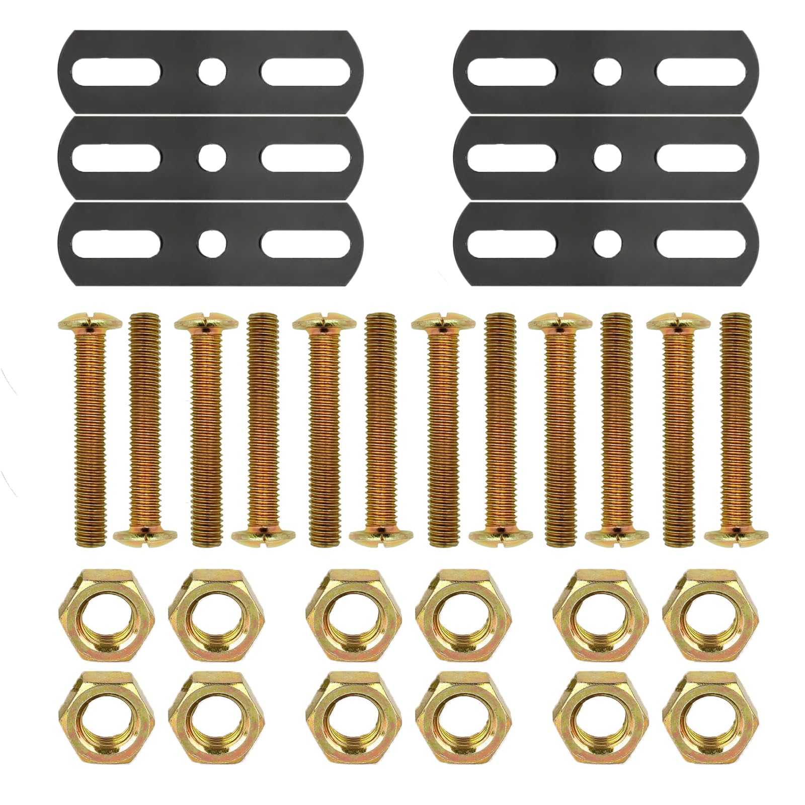 Flat Connector Stainless Steel Pack of 6 Adjustable Perforated Plate ...