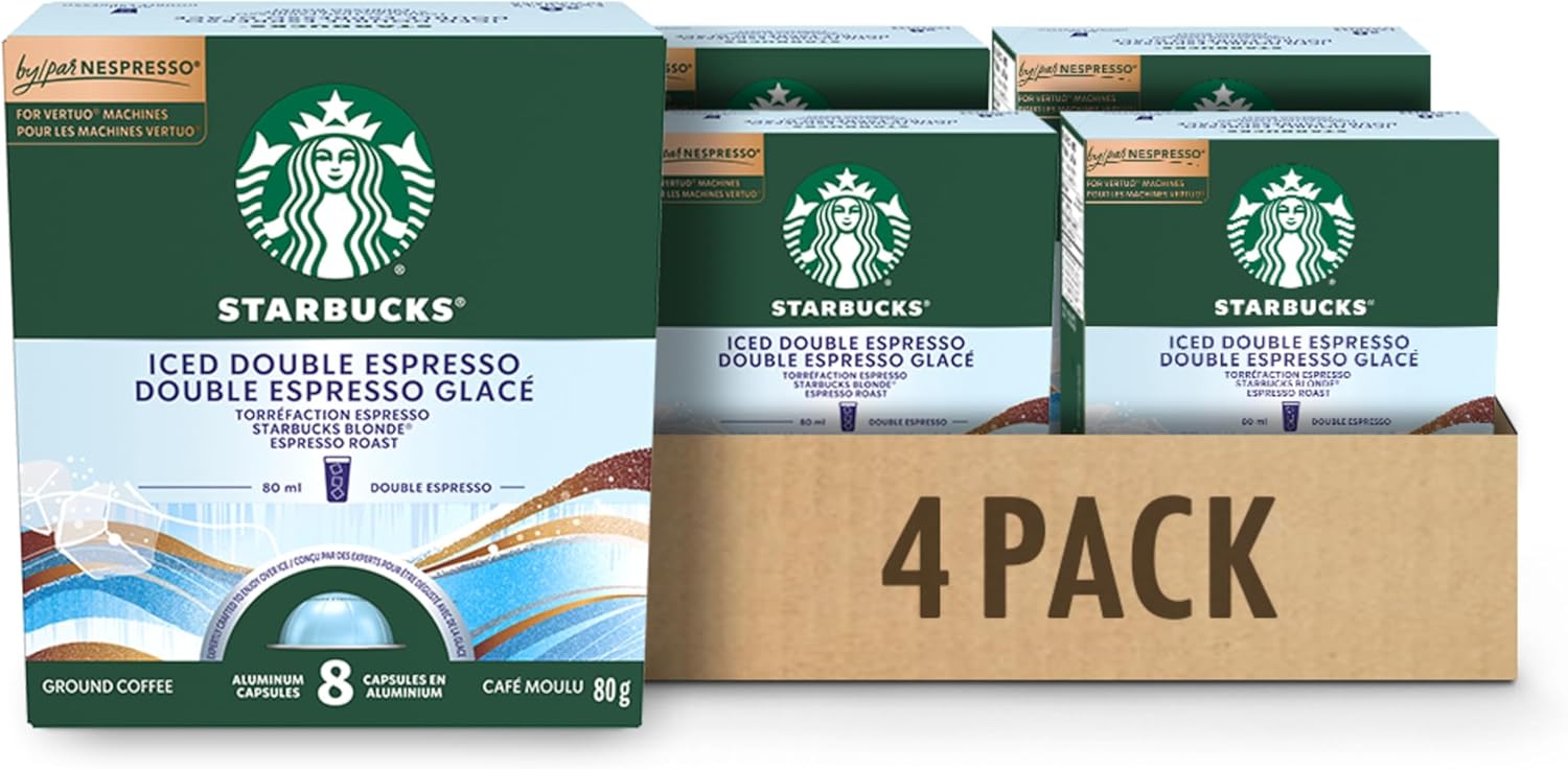 STARBUCKS Iced Double Espresso For NESPRESSO VERTUO, Features Blonde ...