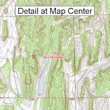 Amazon.com : USGS Topographic Quadrangle Map - Cogar, Oklahoma (Folded ...