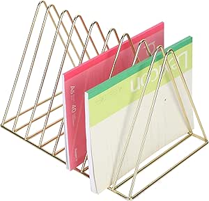 Amazon.com: Tnfeeon Book Rack, Office Book Rack Desktop for Office for ...