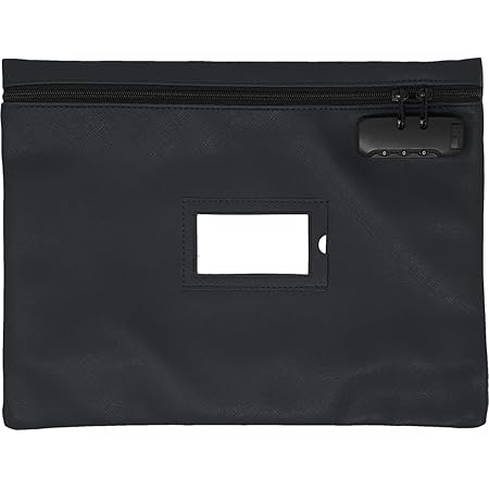 Amazon.com: Notary Bag with Lock | 14x11 inch | Black | Zipper Notary ...