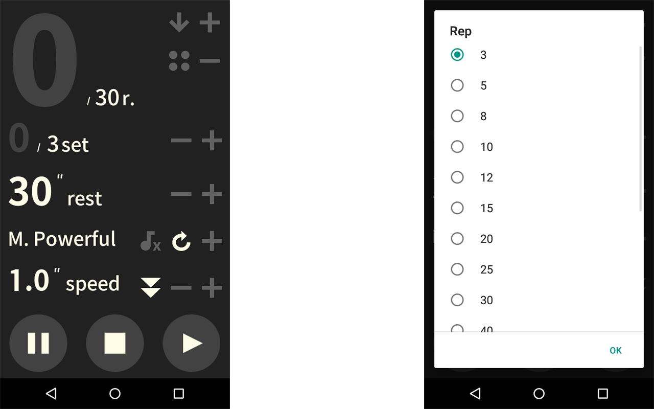 Voice Workout Rep Counter - Real Human Voice for Exercise, Stretching ...