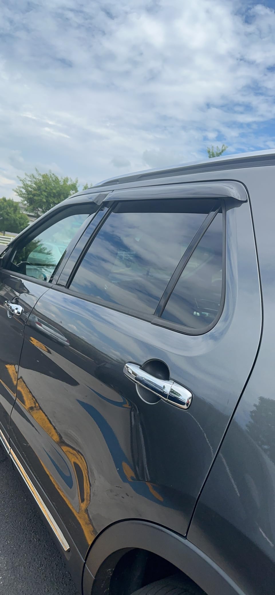 Snapklik.com : 2015-2024 Tape-On Rain Guards For Ford Edge Extra Thick ...