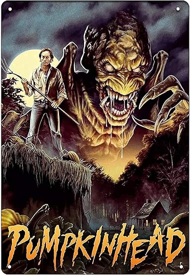 Amazon.com: Pumpkinhead Movie Poster Retro Vintage Metal Tin Sign Wall ...