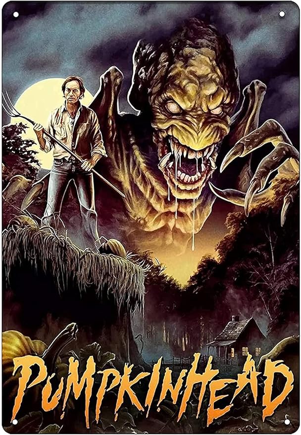Amazon.com: Pumpkinhead Movie Poster Retro Vintage Metal Tin Sign Wall ...