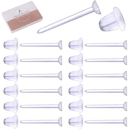 Amazon.com : BEADNOVA Plastic Clear Earrings for Sports Clear Ear Studs ...