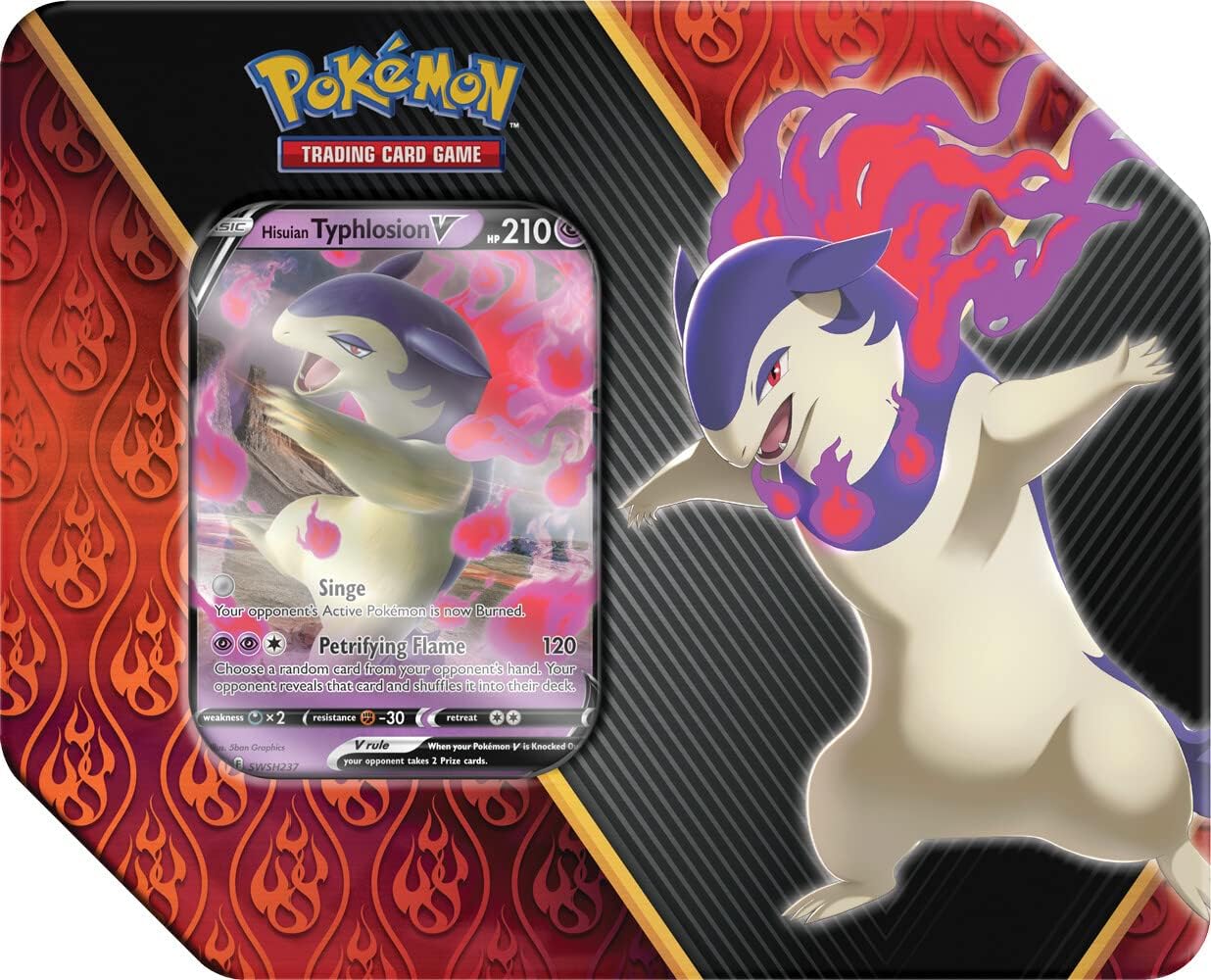 Pokemon Cards: Divergent Power Hisuian Typhlosion V Tin : Amazon.es ...