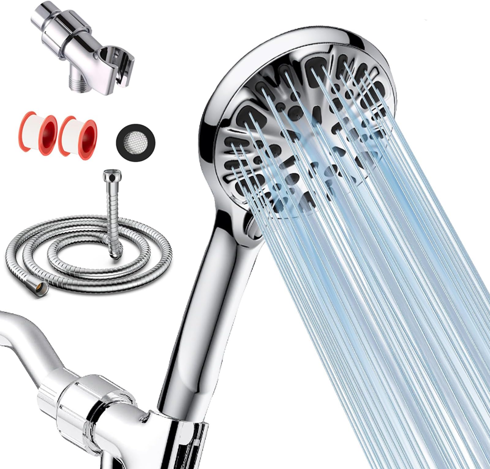 High Pressure Shower Head with Handheld - OHDAY® 6-Mode Powerful ...