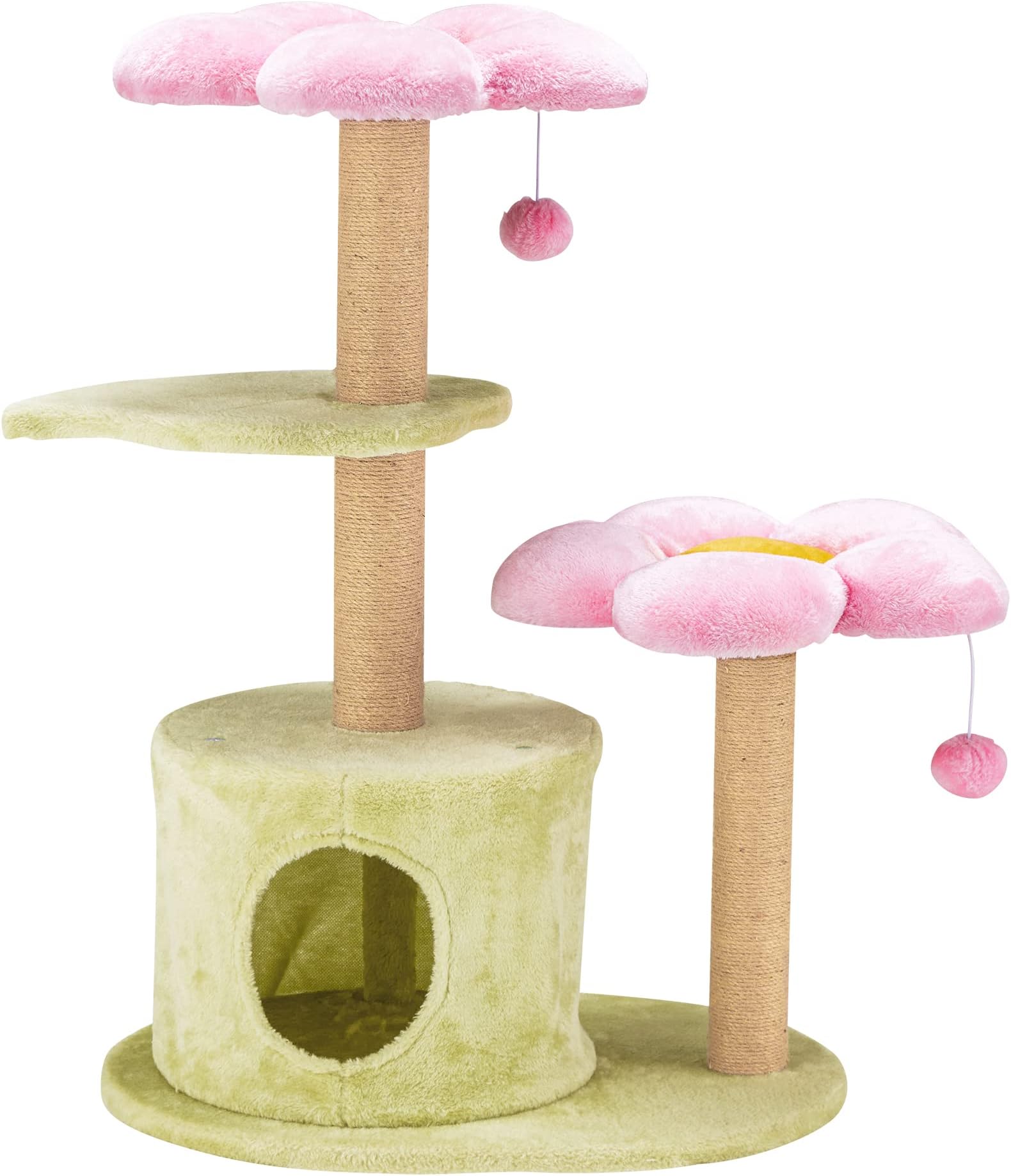 Amazon.com : XFMMDYJR Flower Cat Tree Tower - Indoor Cat Tree for Large ...
