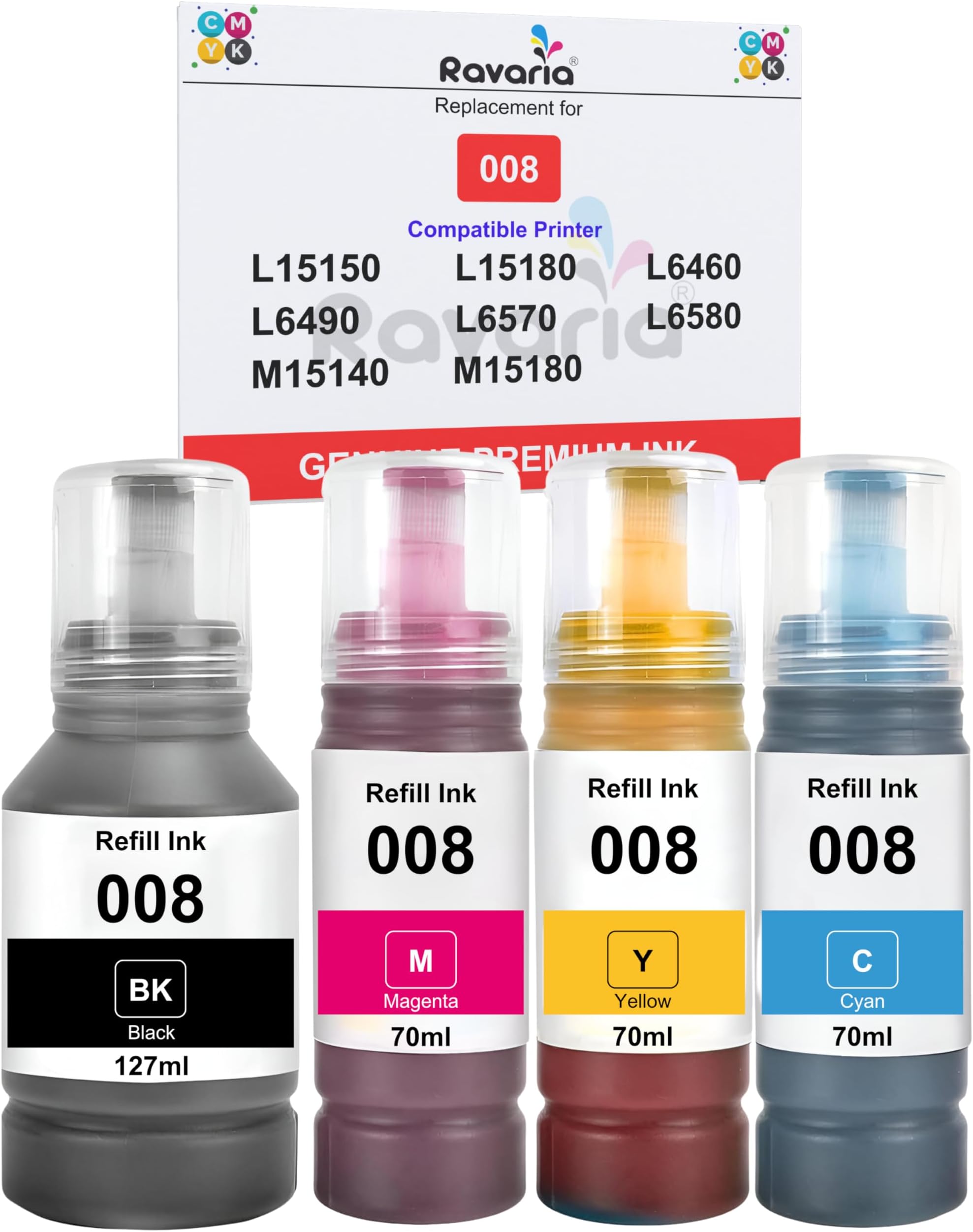 Epson 001 Ink 4 Colors for (L4150,L4160,L6160,L6170,L6190) (Set of 4 ...