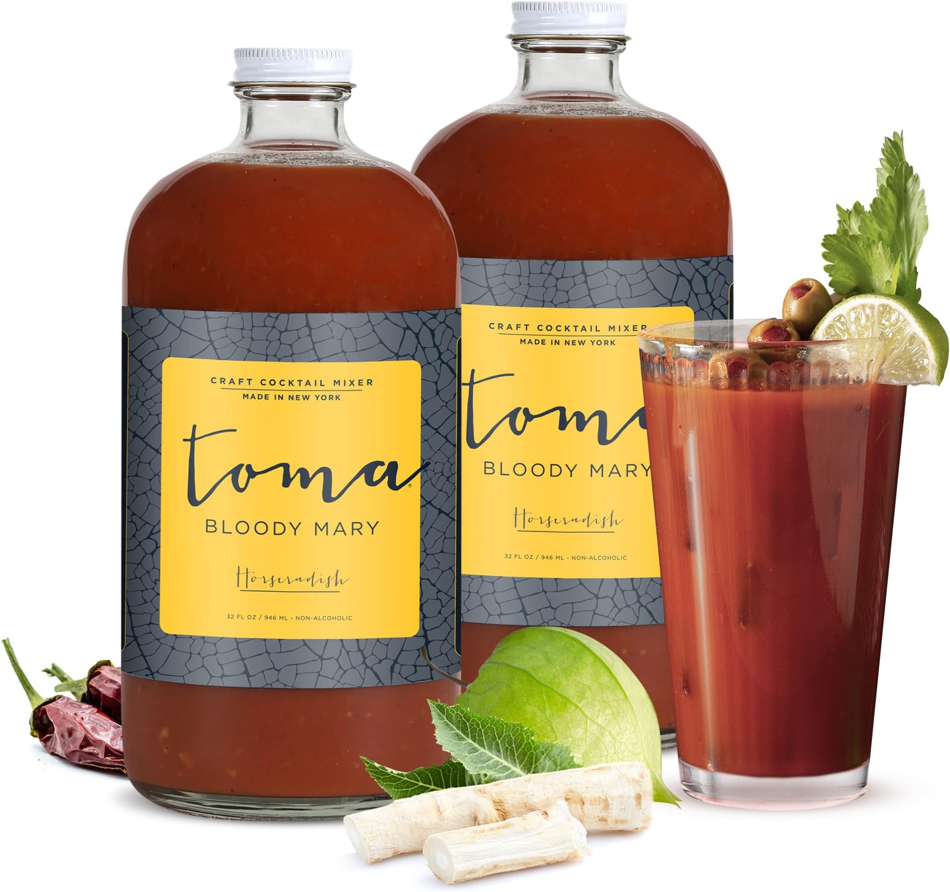 Amazon.com : Zing Zang Bloody Mary Mix, Non-Alcoholic Cocktail Mixer with a Bold-Tasting Seven ...