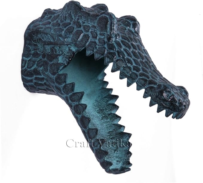 Amazon.com: AapnoCraft Alligator Head Wall Hanging Metal Crocodile Faux ...