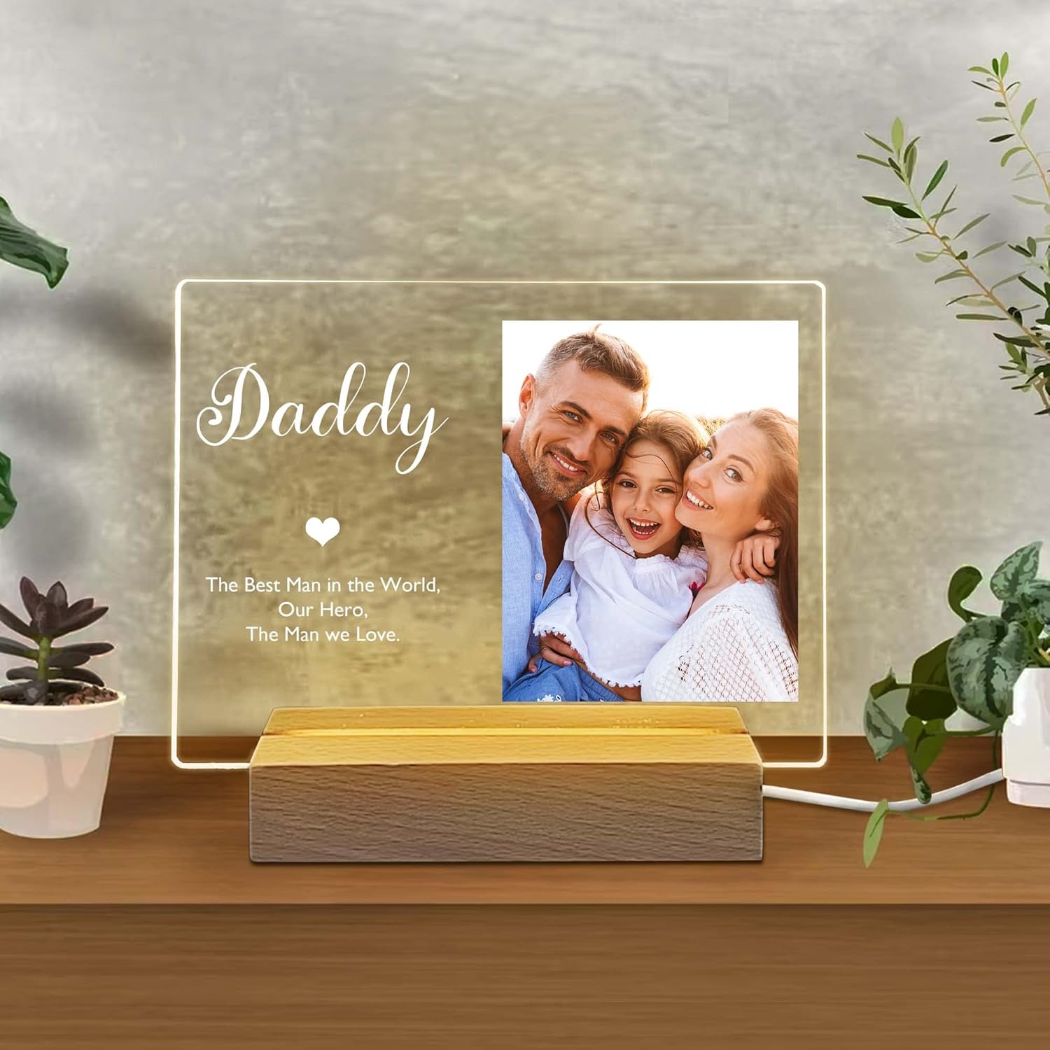 Amazon.com: Personalized Acrylic Plaque For Dad - Customized ...