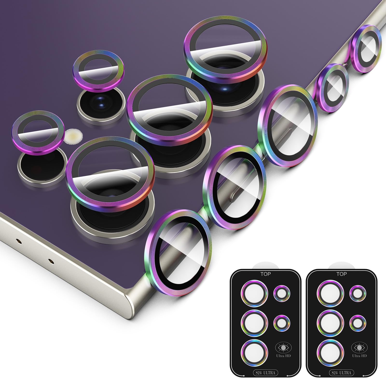 Amazon.com: Simpeak 2Pack Camera Lens Protector Compatible with Samsung ...