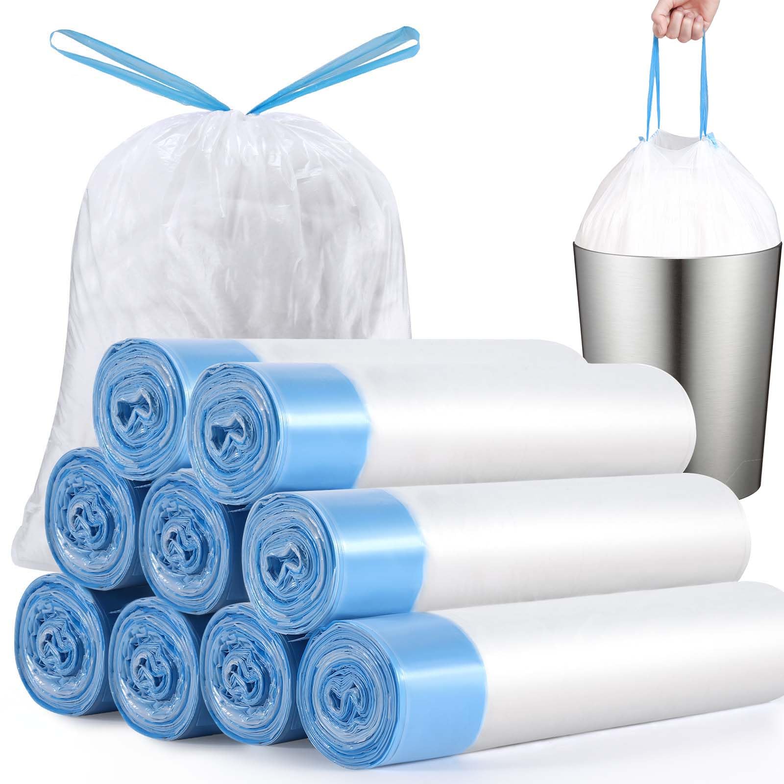 Amazon.com: Small Trash Bags 4 Gallon Drawstring - 180 Count Small ...