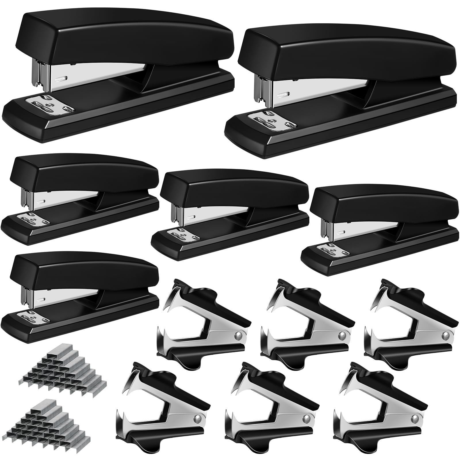 Snapklik.com : Yeaqee 6 Pcs Stapler For Desk Bulk