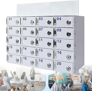 LGEOELIAS Phone Storage Cabinet Cell Phone Locker Box, Acrylic Wall ...