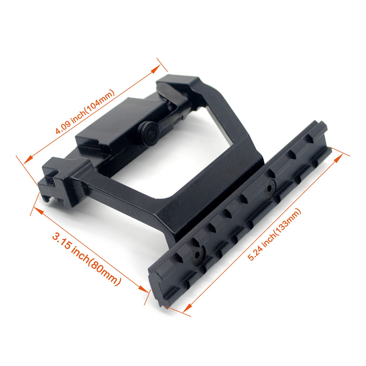 TRIROCK Tactical A-K 47 Side Scope Mount for 20mm Picatinny Weaver Rail ...