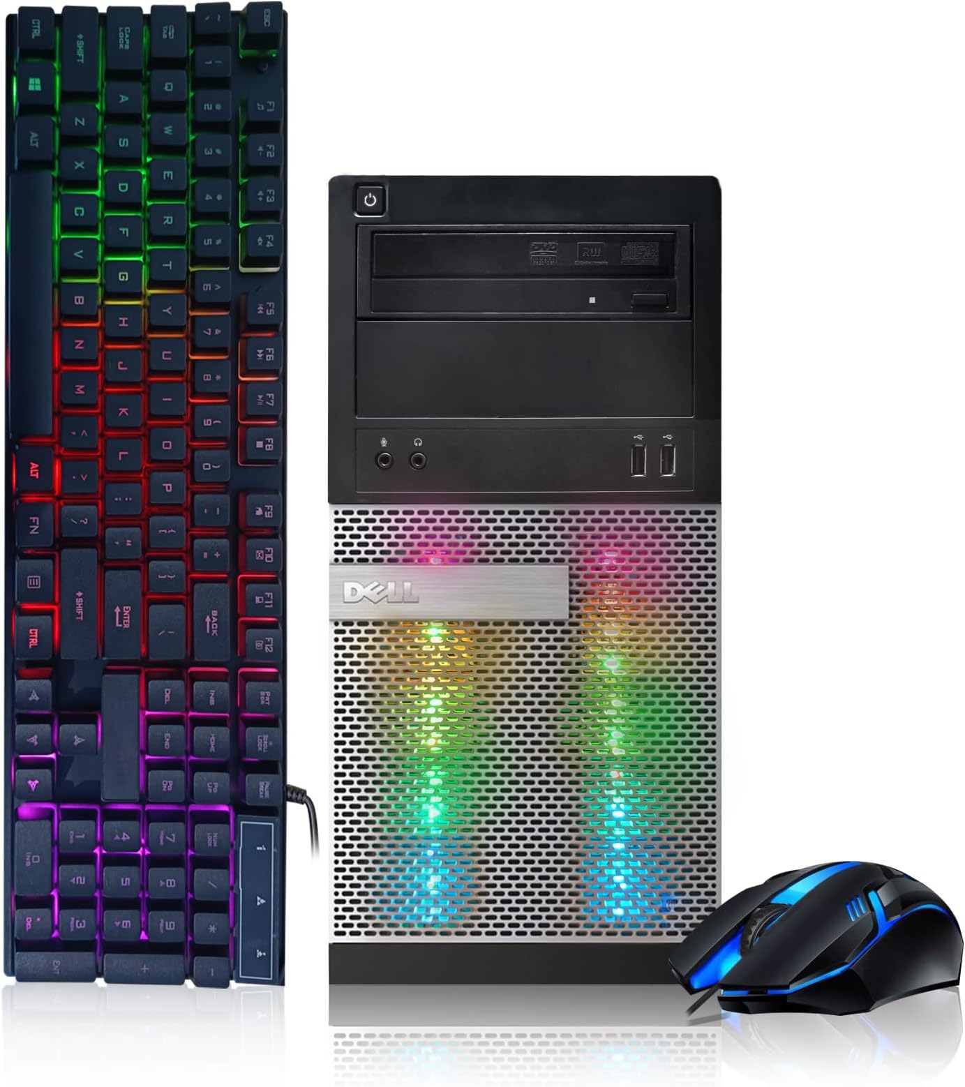 Amazon.com: Dell RGB Gaming Desktop PC, Intel Quad I5 up to 3.6GHz ...