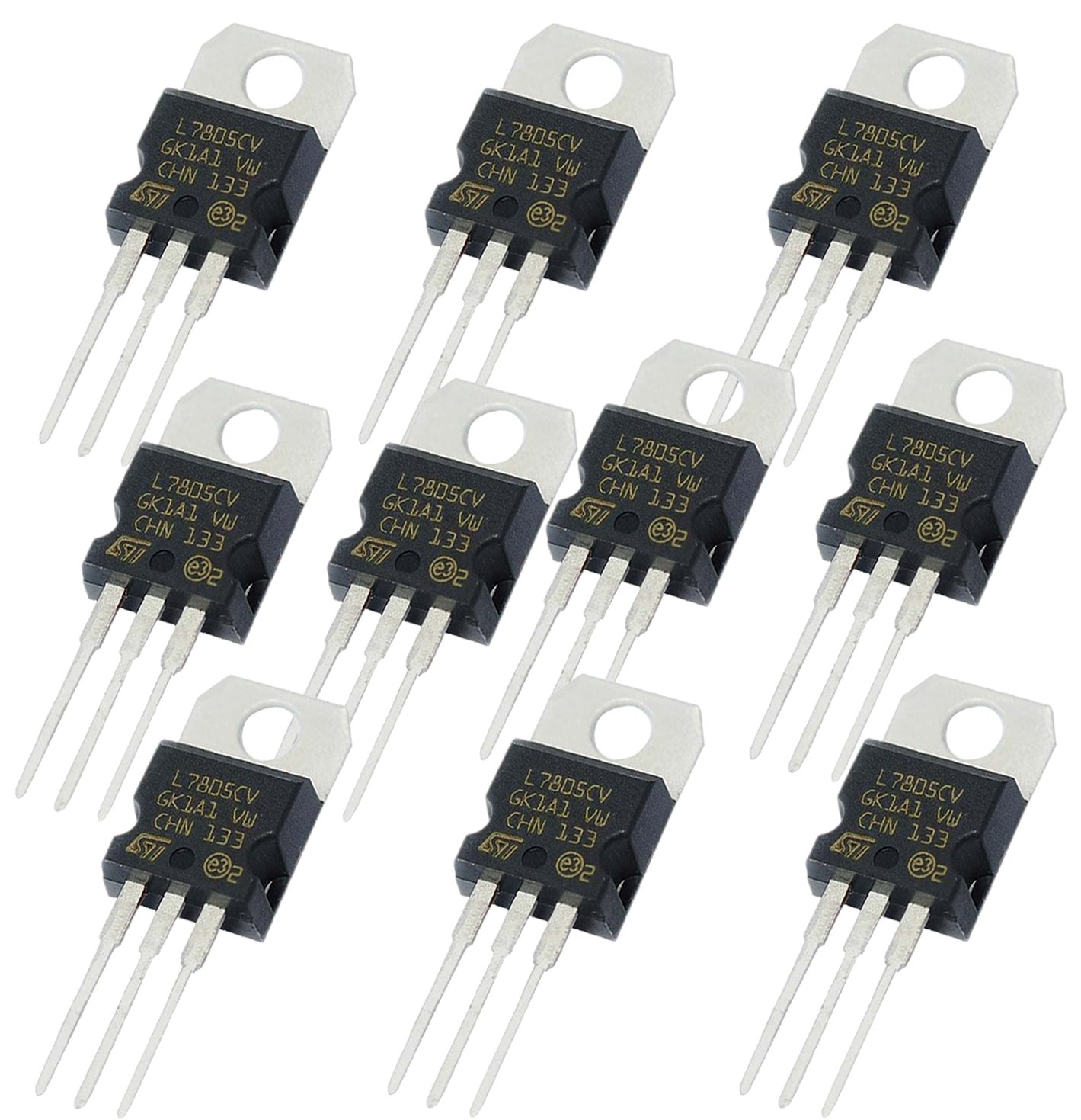 L7805CV L7805 Positive Voltage Regulator Output 5v TO-220 Package 20 ...