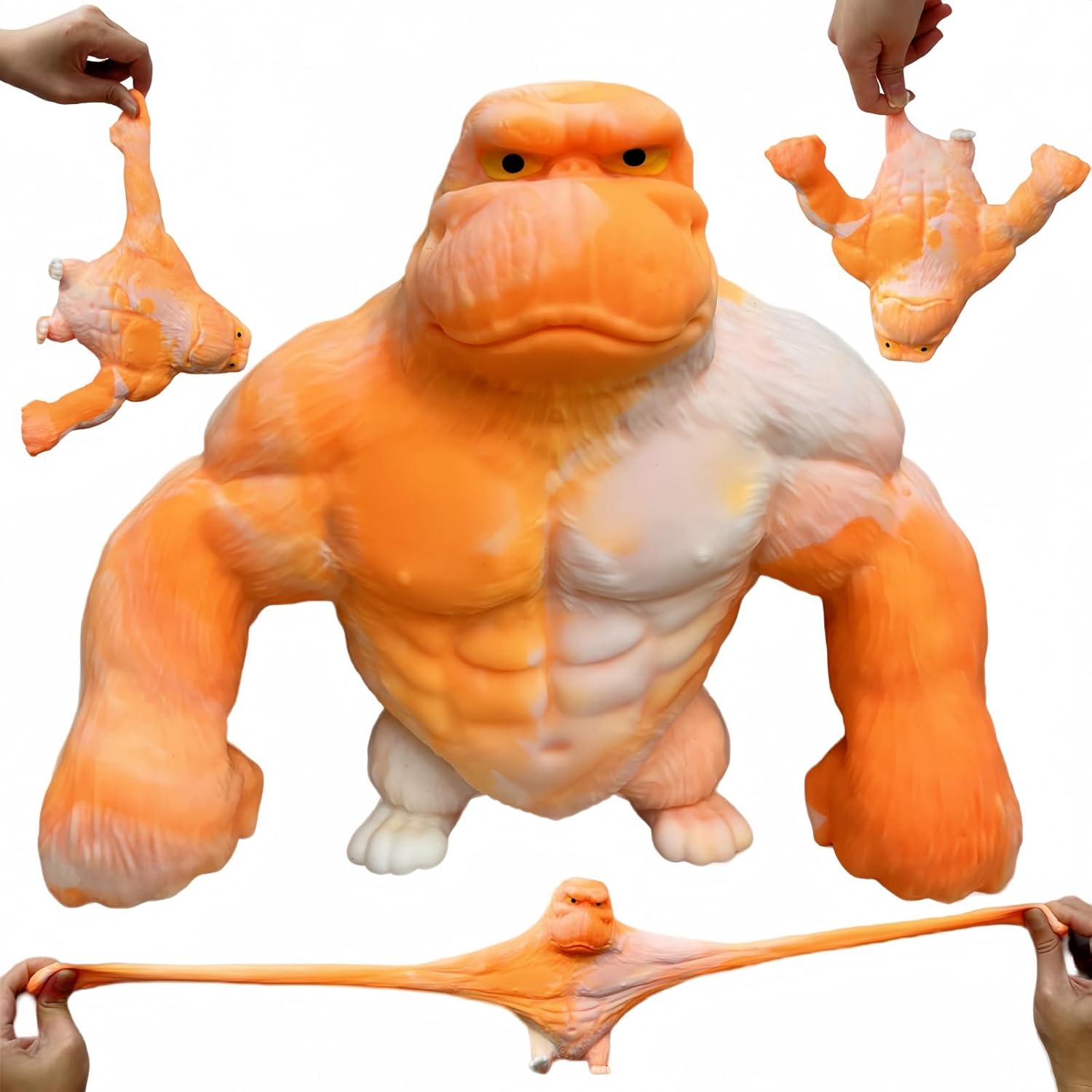 Amazon.com: Squeeze Toy, Squishy Monkey Toy,Stretchy Glue-Sand Filled ...