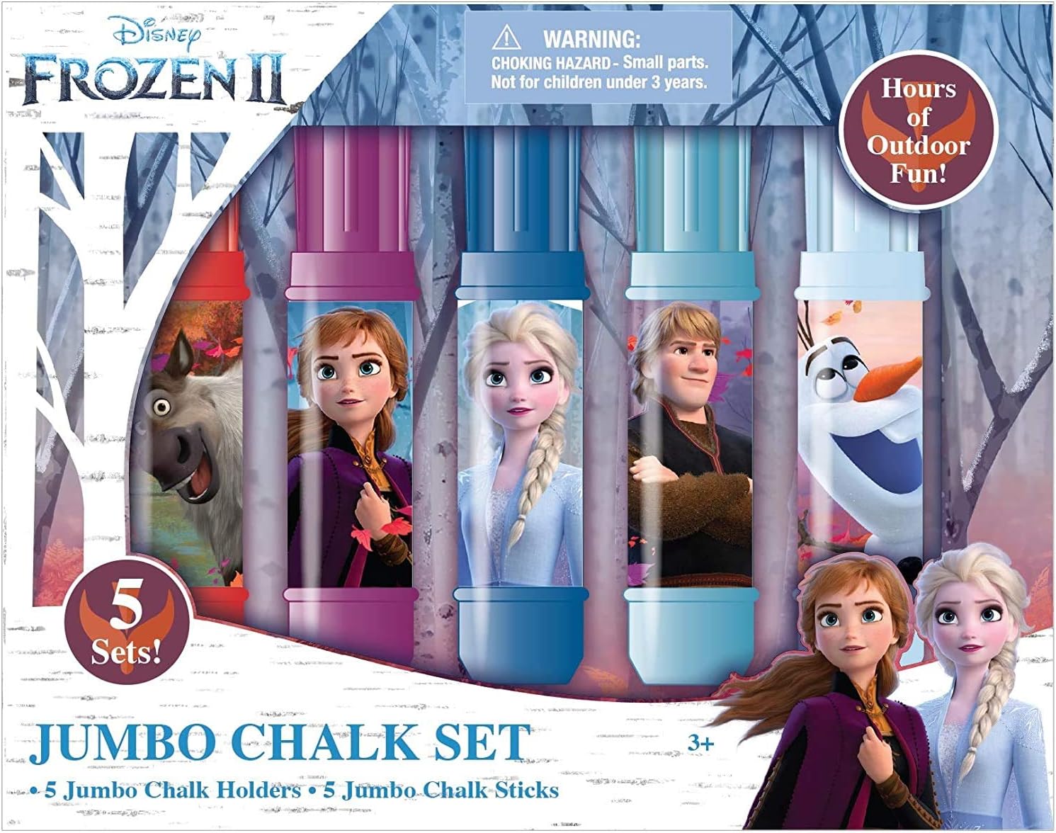 Amazon.com: Disney Frozen 5pc Jumbo Chalk Set : Toys & Games
