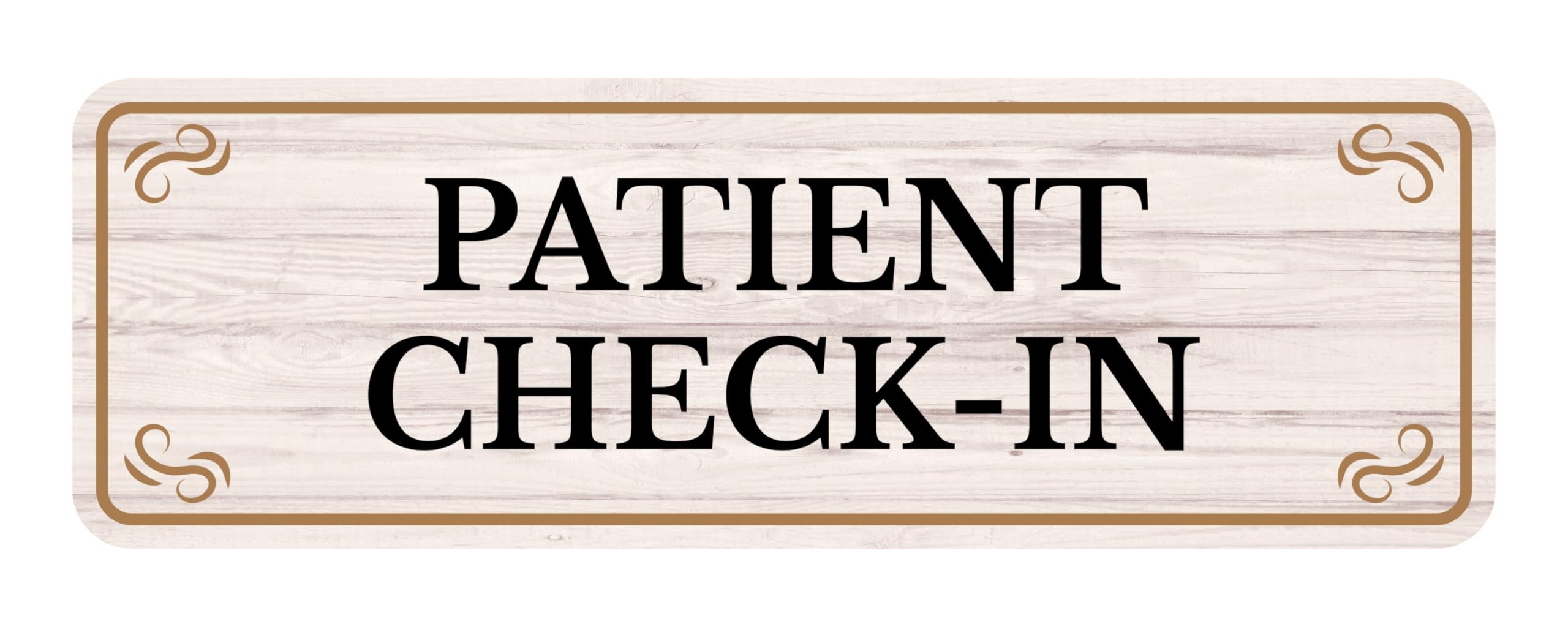 Amazon.com : Standard Plus Patient Check-In Door or Wall Sign | Office ...