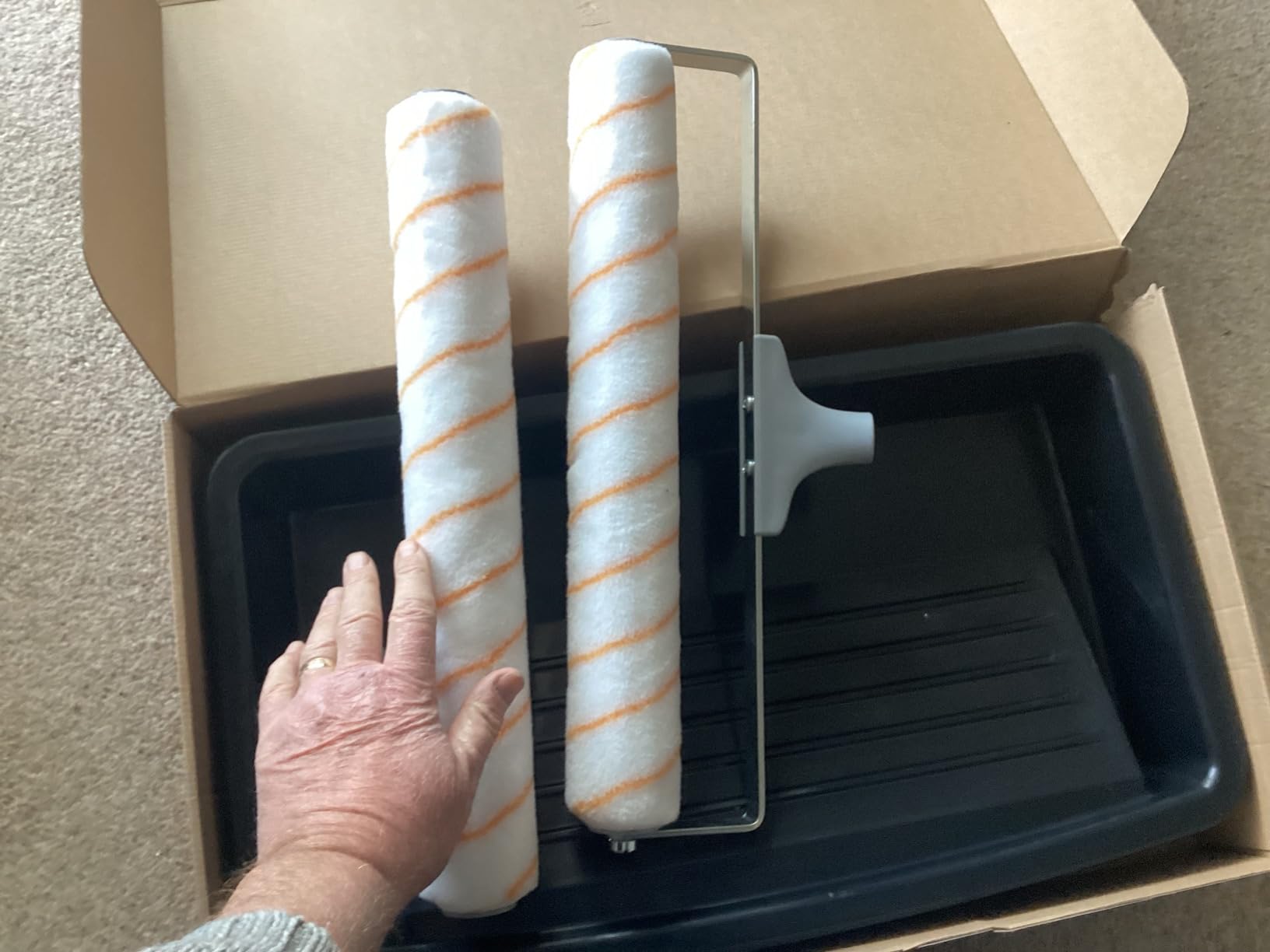 ROLLINGDOG 18 Inch Paint Roller Set 6PCS - 2 Pcs 18" Paint Roller ...