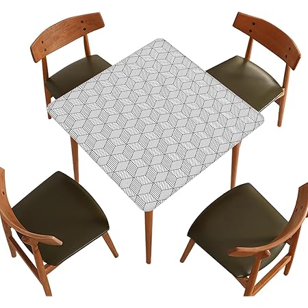 Amazon.com: Square Fitted Table Cover Elastic Tablecloth 3ft Stretch ...