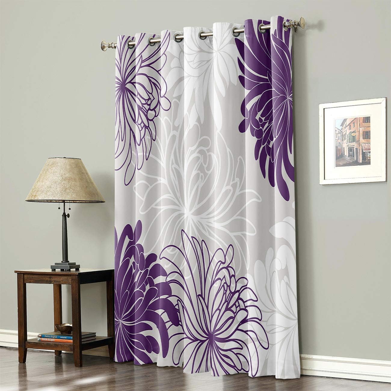 Amazon.com: BABE MAPS Thermal Insulated Grommet Blackout Curtains for ...