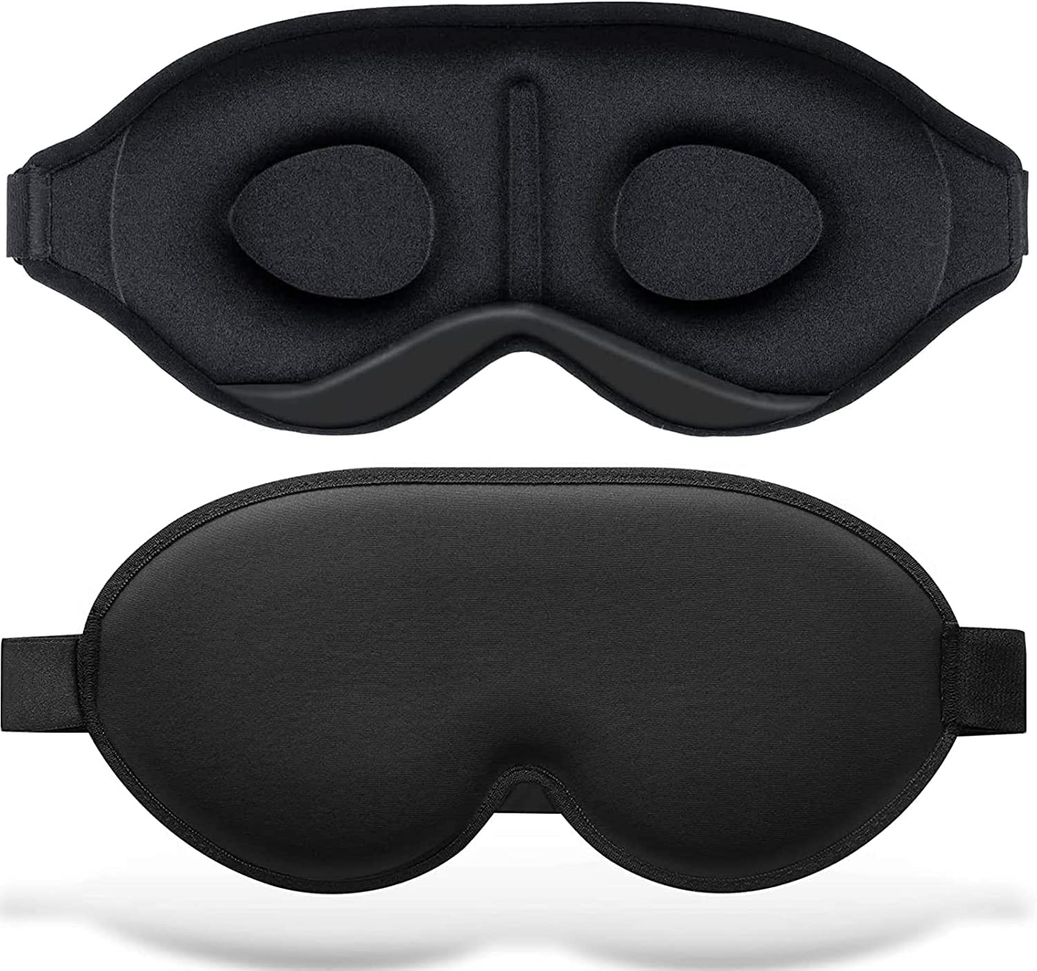 Sleep Eye Mask for Women Men, 3D Contoured Cup Eye Covers Nose ...