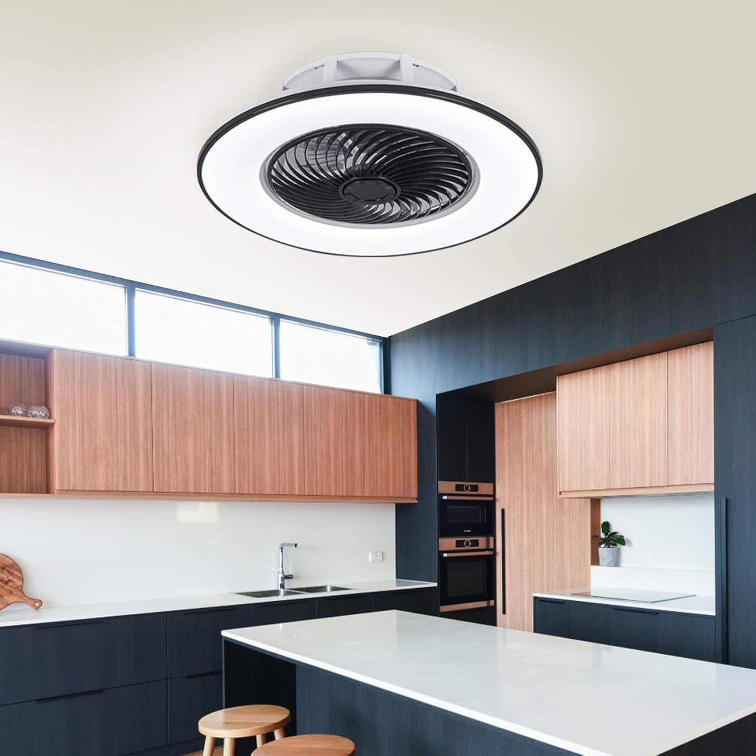 Amazon.com: Ceiling Fan with LED Lights, 22" 60w Dimmable Modern ...