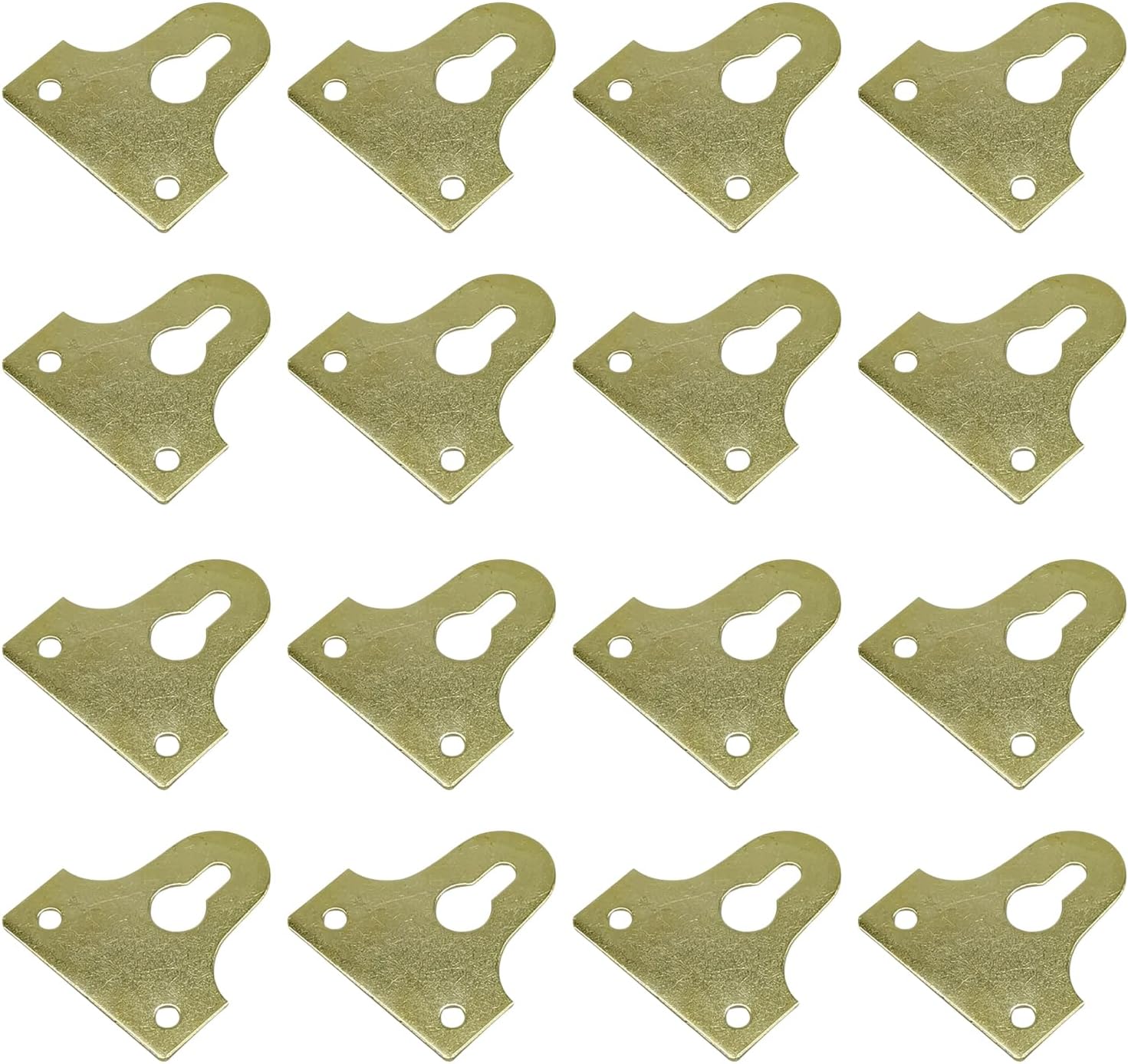 ALLY-MAGIC Pack of 100 Picture Hanging Plates Secure Frame Hanger ...