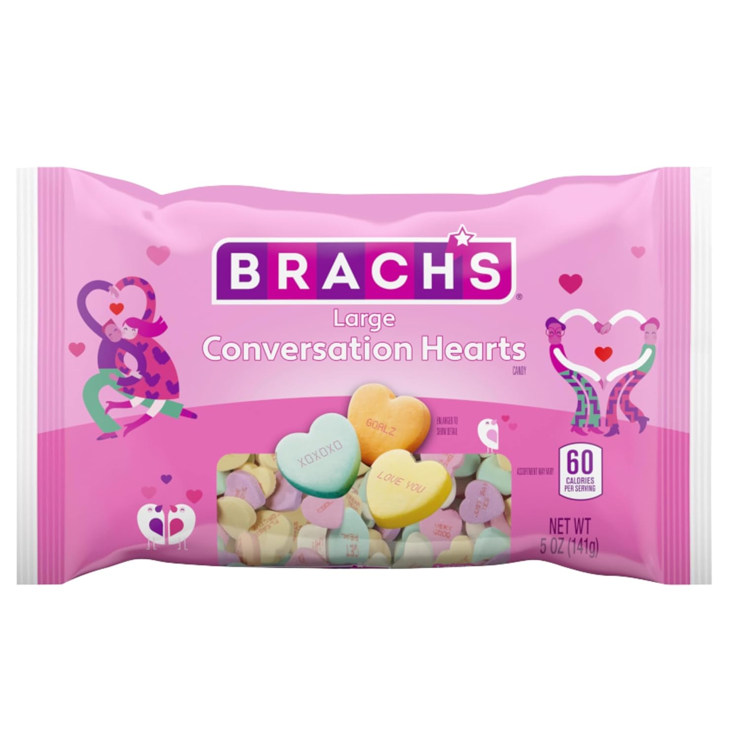 Amazon.com : Brach's Valentine's Large Conversation Hearts : Grocery ...