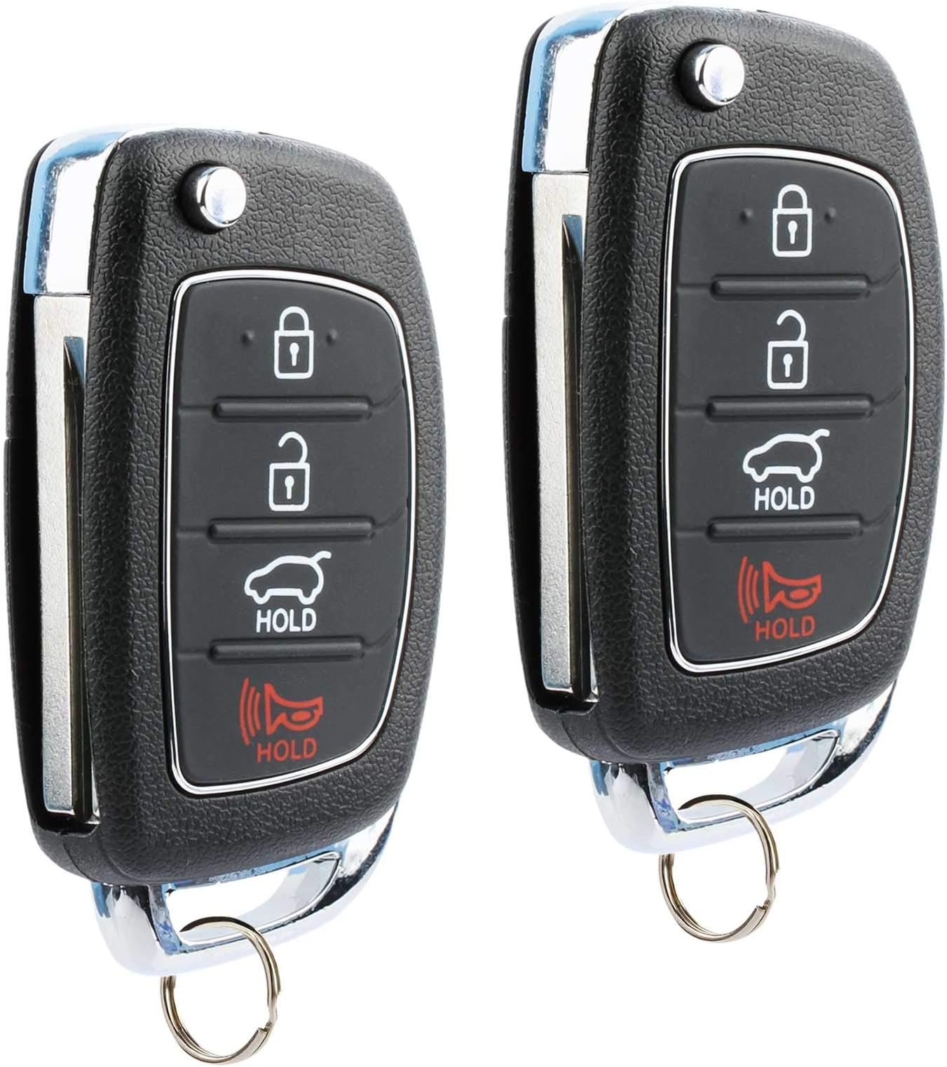 Amazon.com: Flip Key fits 2013-2015 Hyundai Santa Fe Keyless Entry ...
