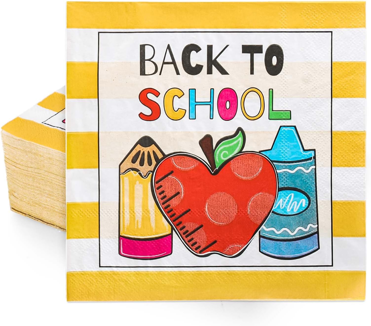 Amazon.com: Gameza Back to School Napkins Bulk, 50PCS First Day of ...