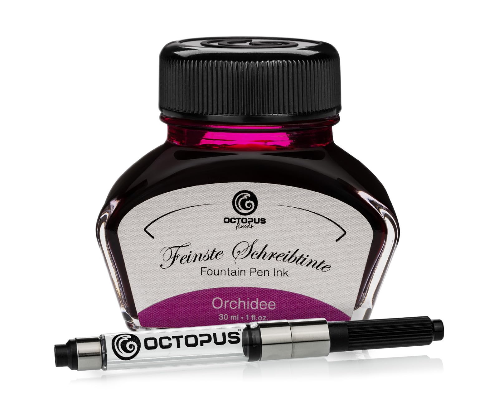 Octopus Fluids Orchidee - Writing ink including converter, Fountain pen ...