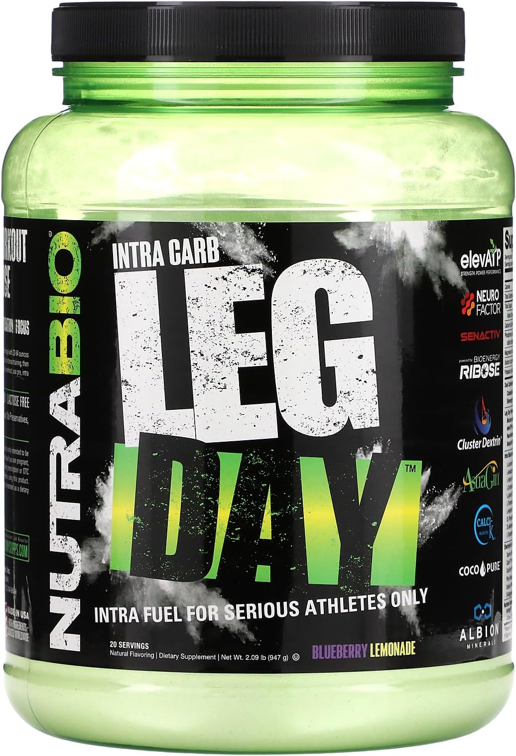 Amazon.com: NutraBio Leg Day Intra Carb Supplement – Advanced ...